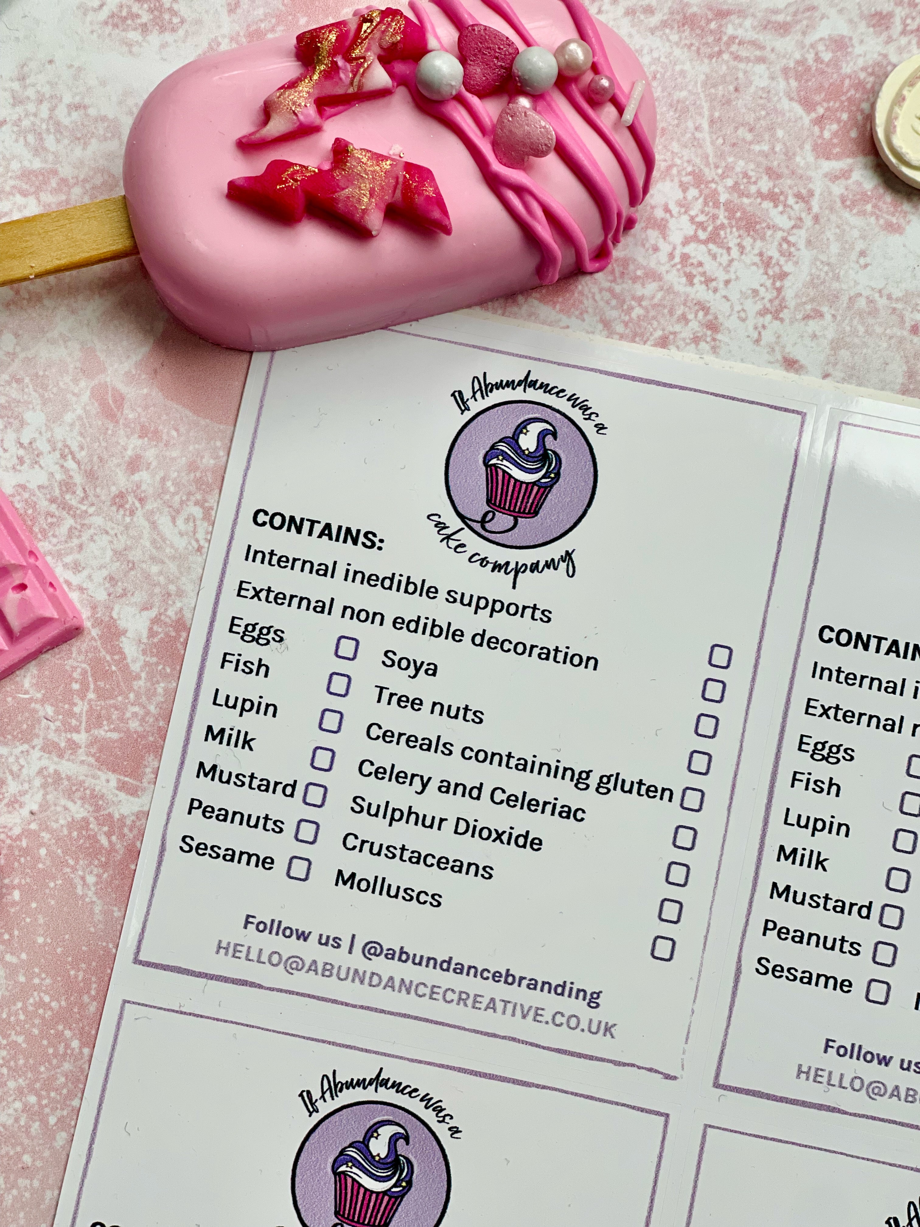 Tick Box Allergen Labels - Customise Our Classic Template ...