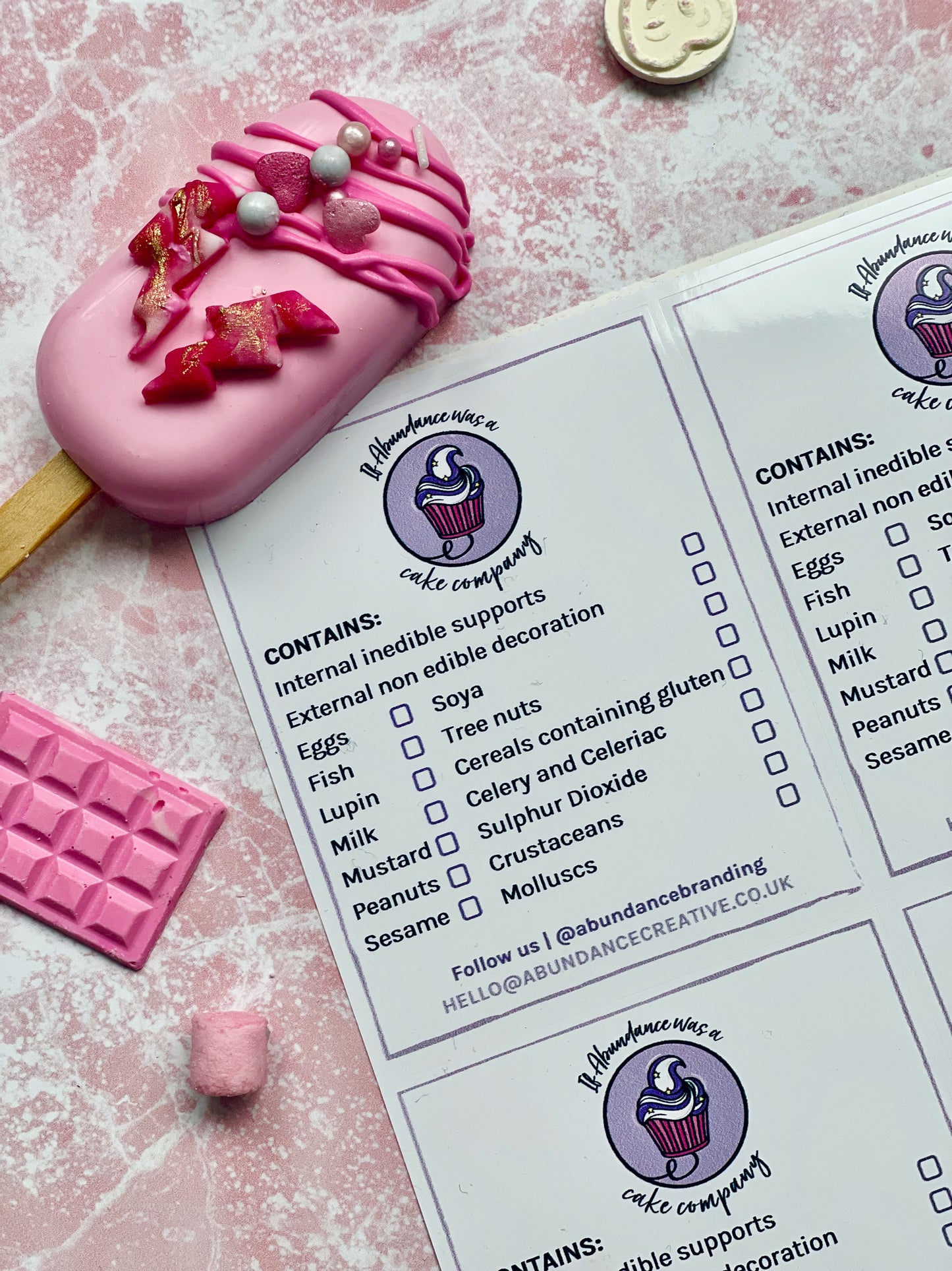 Tick Box Allergen Labels - Customise Our Classic Template ...